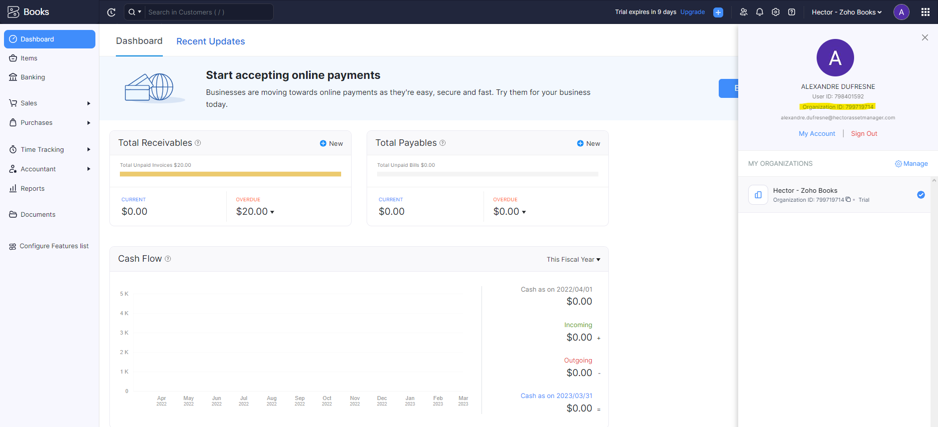 Integration guide with Zoho Books – Knowledgebase